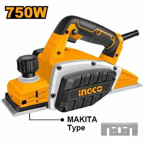 Электрорубанок 750Вт 82мм INGCO PL7508 INDUSTRIAL