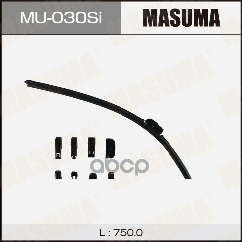 Щетка стеклоочистителя! под крюк, силикон 760мм Masuma арт. MU-030SI