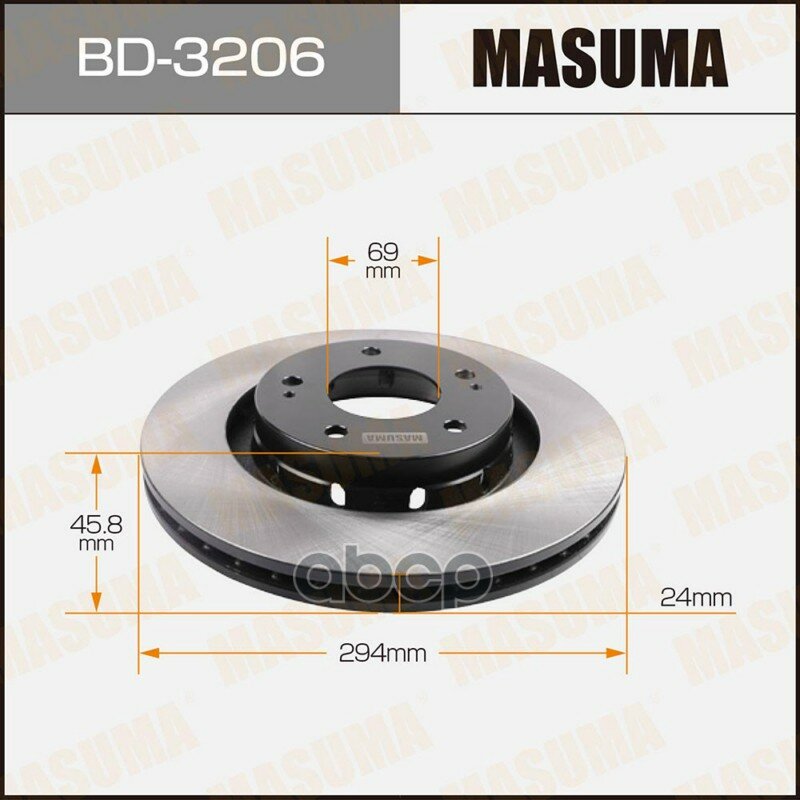 Диск тормозной Masuma арт. BD-3206