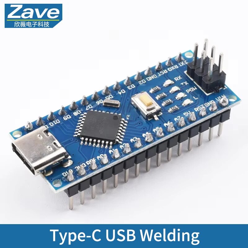 Модуль Arduino Nano 3.0 с CH340 Type-C USB Welding