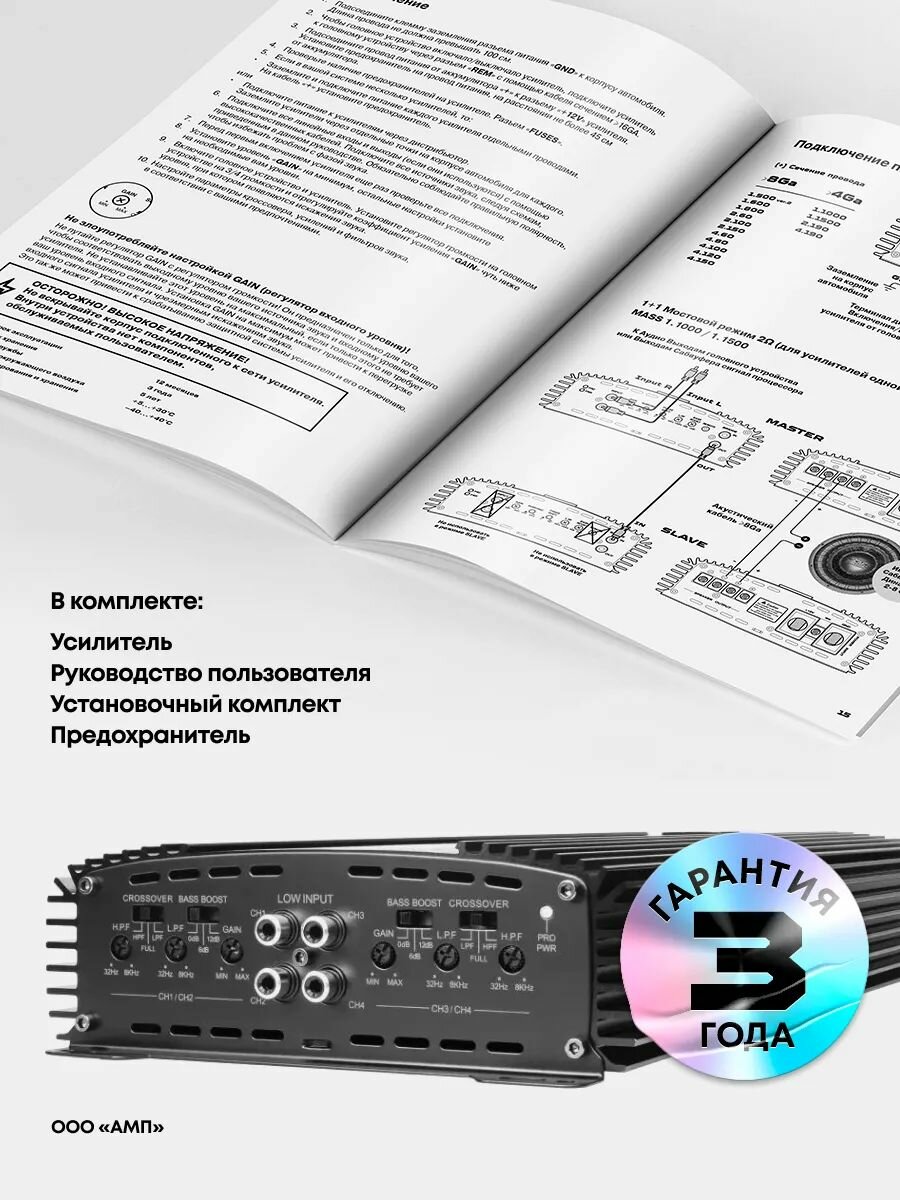 Усилитель AMP MASS 4.120 — фото 1