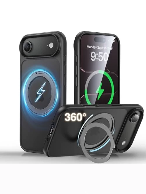 SMARTDEVIL Чехол для iPhone 17 с MagSafe, магнитная подставка 360°, военная защита от падений