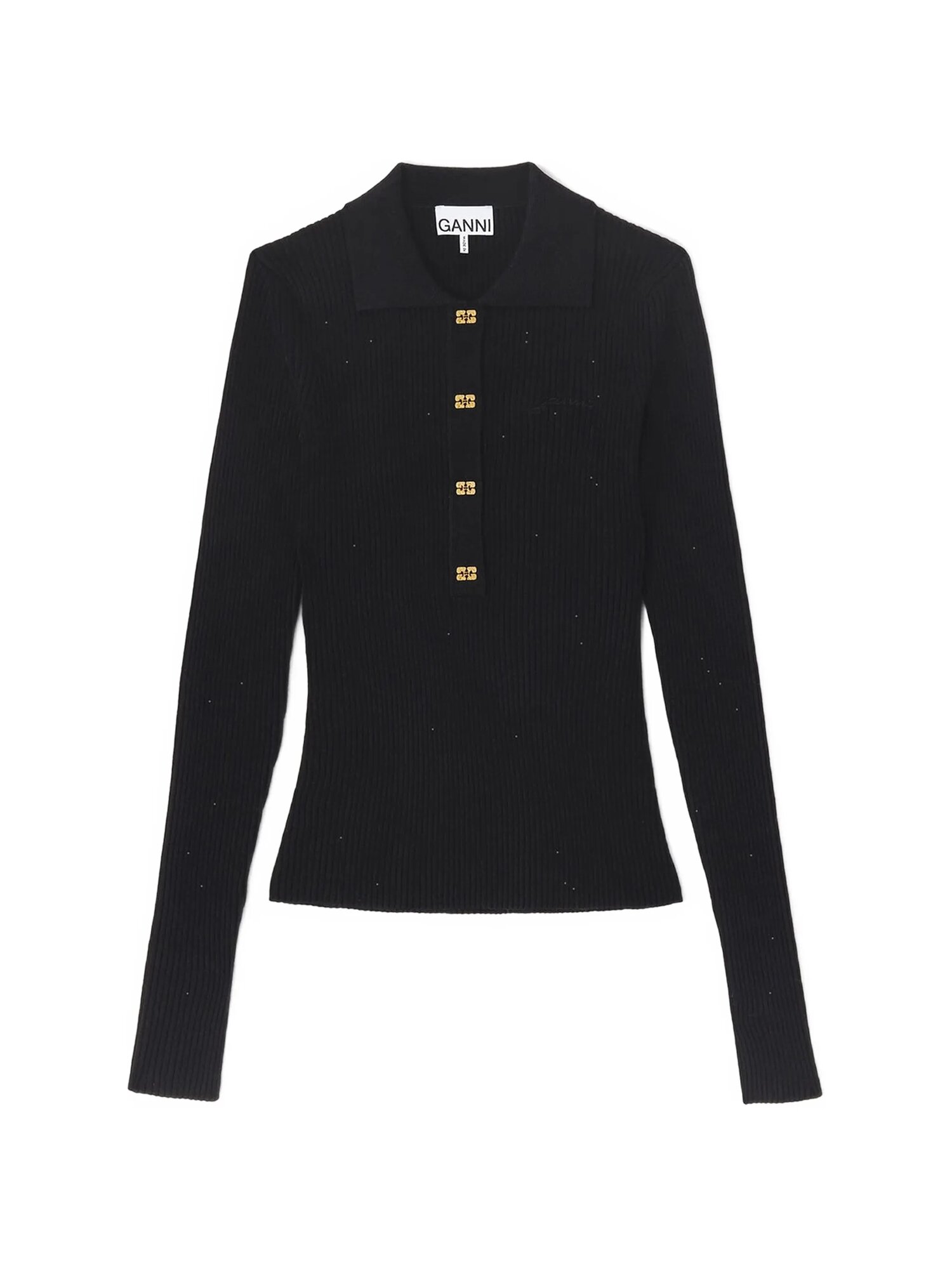 Свитер GANNI, размер L, , black/black