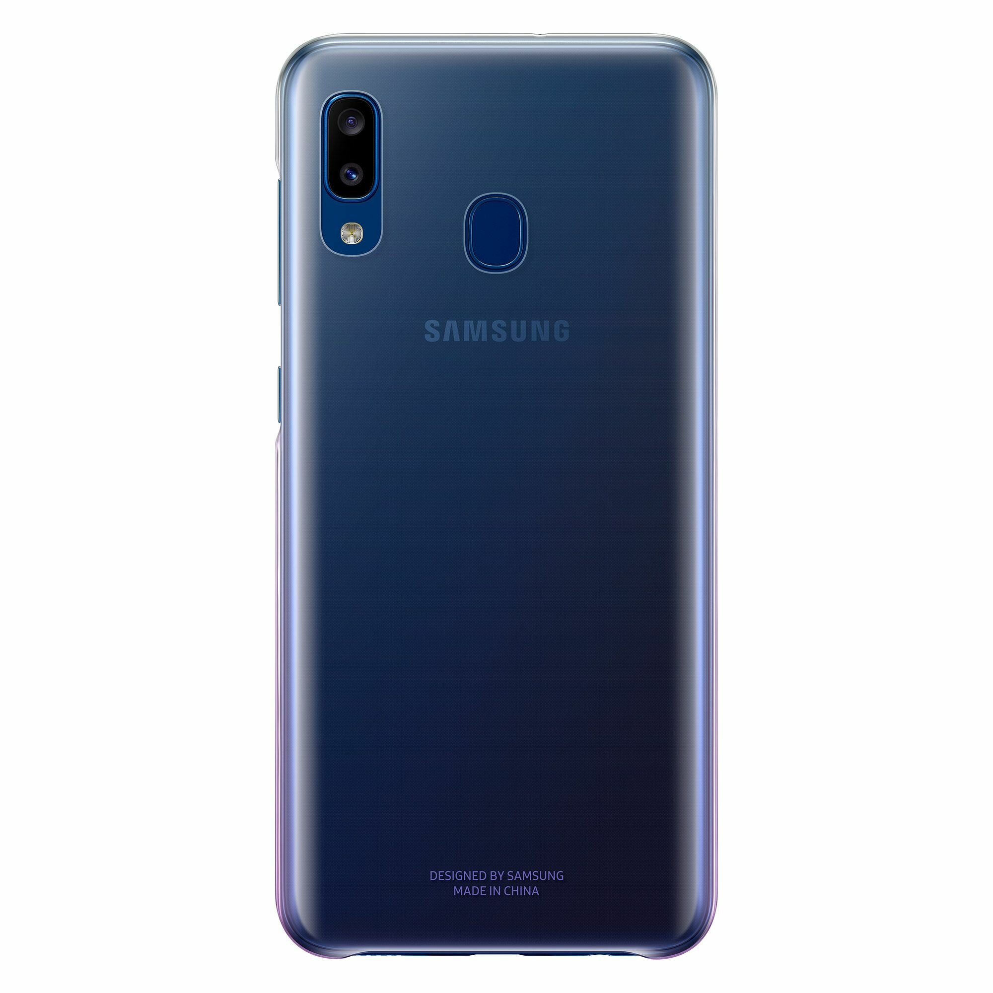 Чехол Gradation Cover для Samsung Galaxy A20 фиолетовый