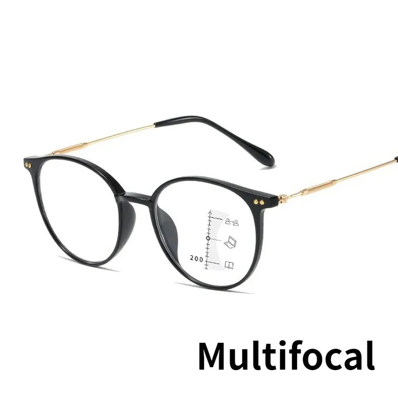 Мультифокальные очки ERIKOLE multifocal-black, 1.0