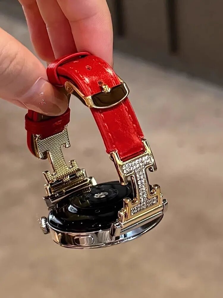 Кожаный ремешок для 18мм смарт-часов Xiaomi Watch S4 41мм, 3 цвета на выбор.