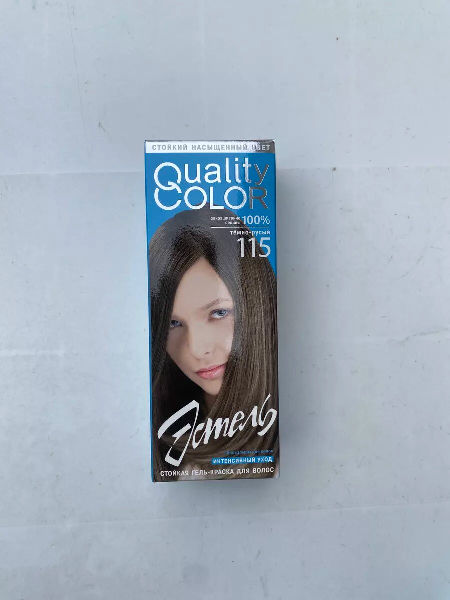 Гель-краска для волос Quality Color №115 темно-русый