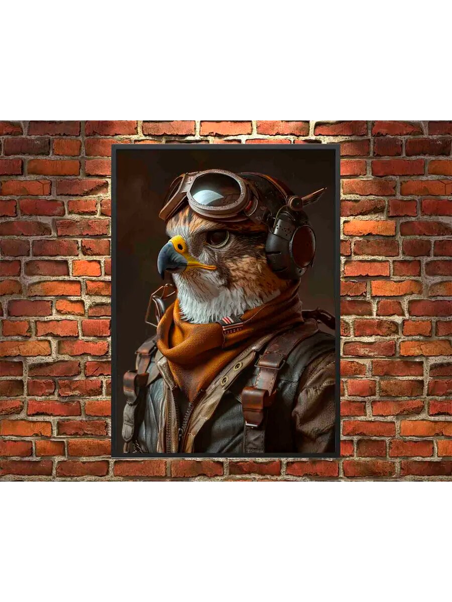Строитель птиц-соколов 2, Плакат 30x42см