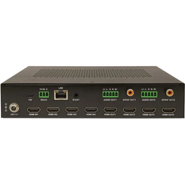 MX-0404-SCL Матричный коммутатор Wyrestorm Матричный коммутатор 4x4 4K60 c бесподрывным переключением и функцией мульти