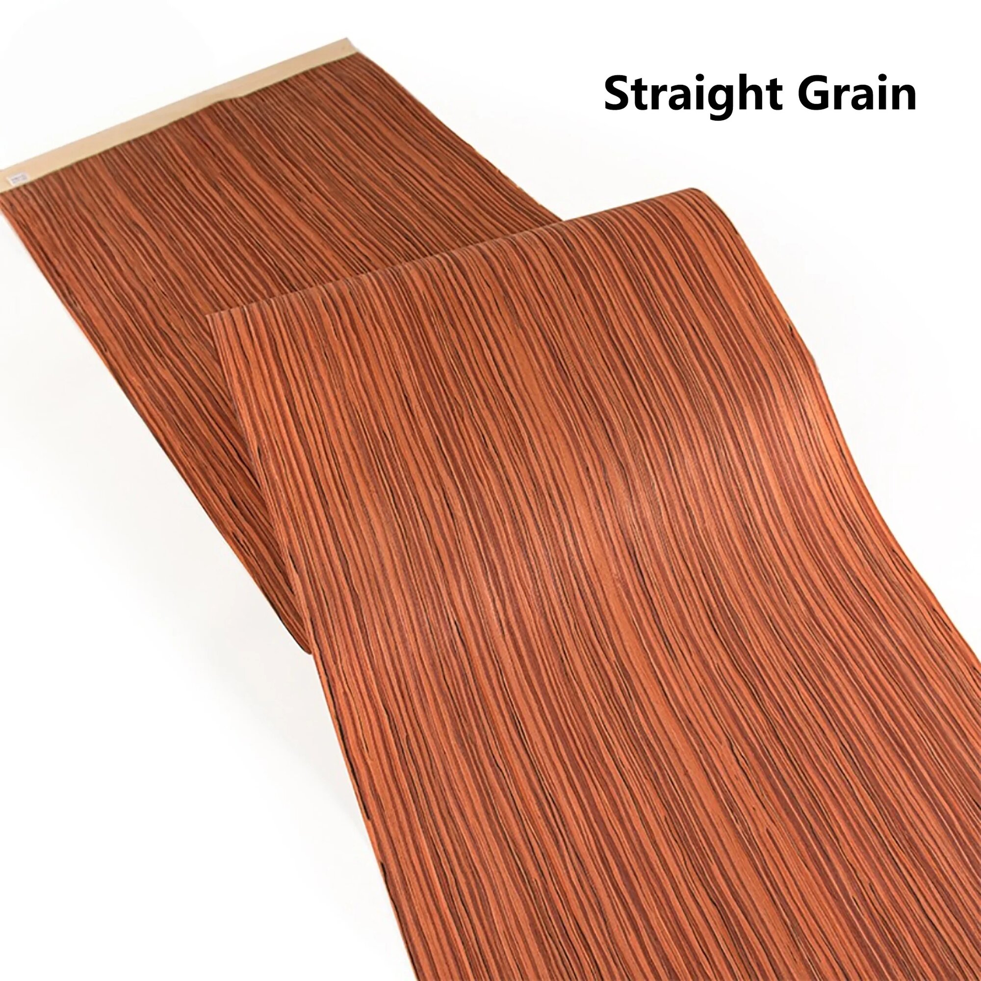 Красный искусственный деревянный шпон палисандр 58x250 см Straight Grain
