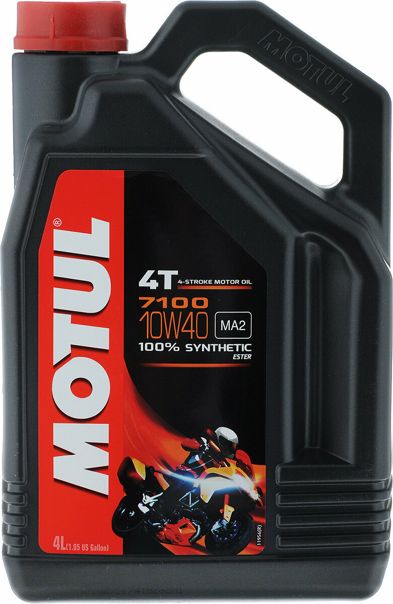104092 Масло моторное Motul "7100 4T", синтетическое, 10W-40, 4 л
