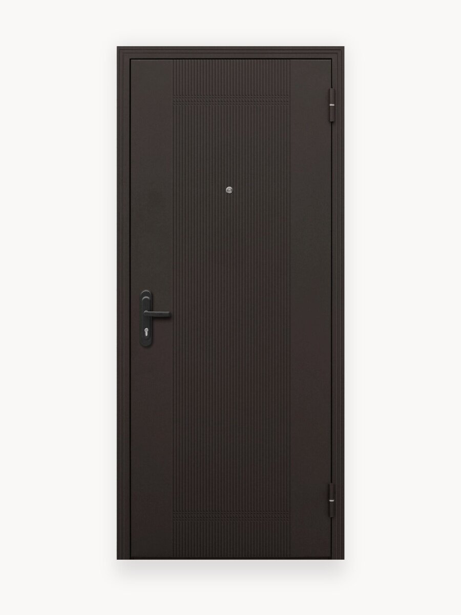 Входная дверь металлическая 5 см мет/мет Штамп Антик 2050х860 Правая