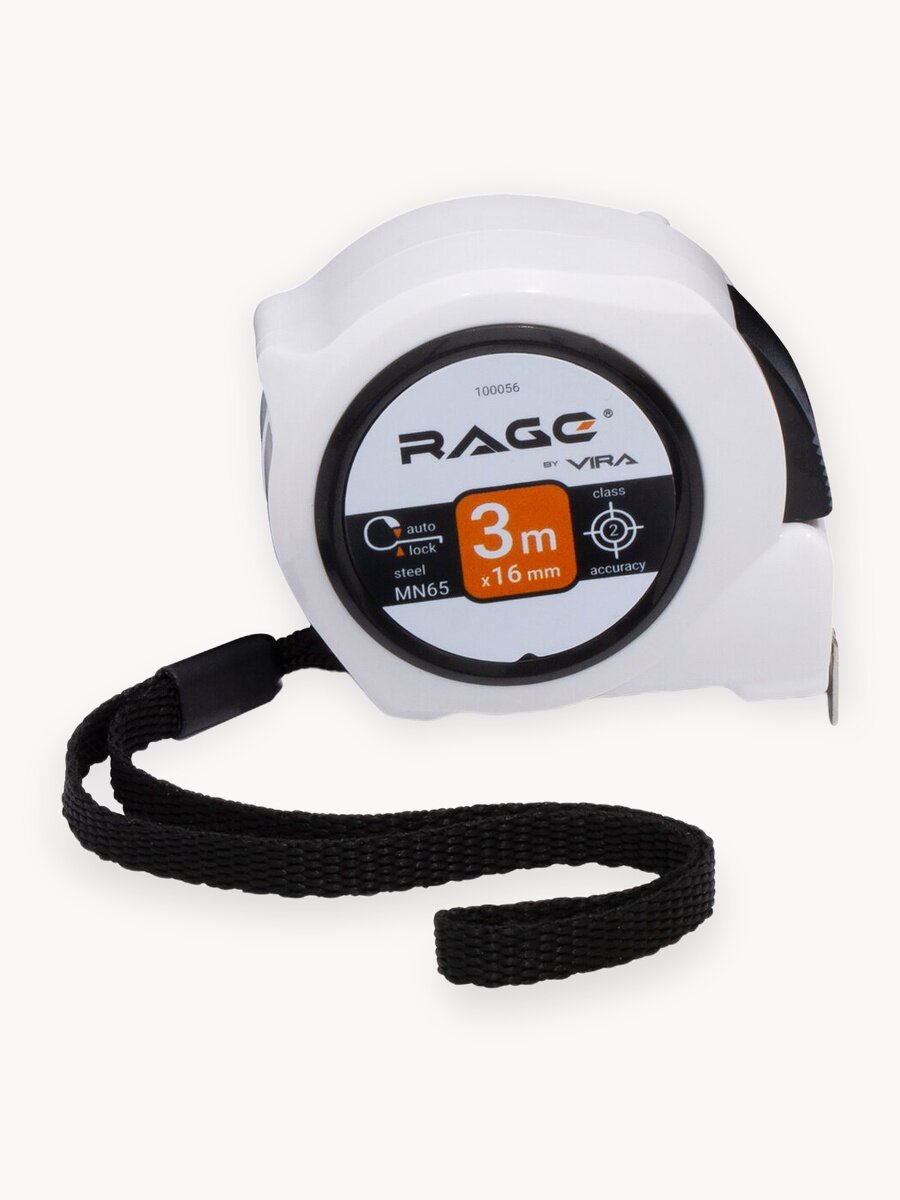 Измерительная рулетка 3 м х 16 мм RAGE by VIRA