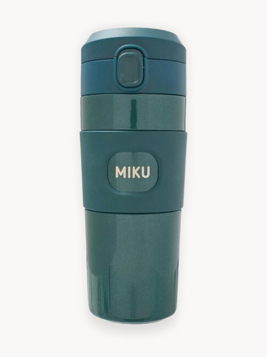 Термокружка Miku TH-MG-450-GRN с кнопкой, зеленый, 0,45 л