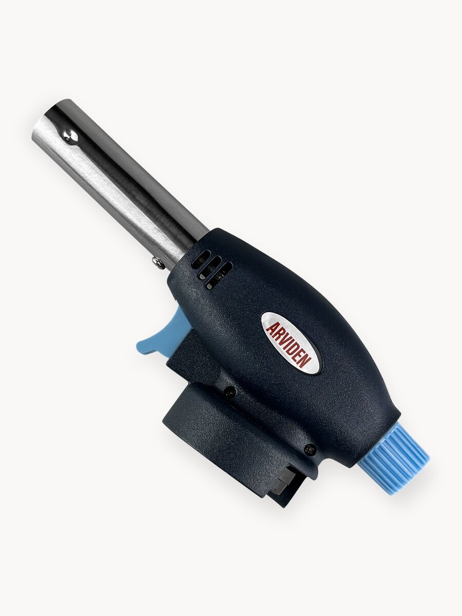 Горелка газовая с пьезоподжигом на баллончик, портативная для туристов и дома