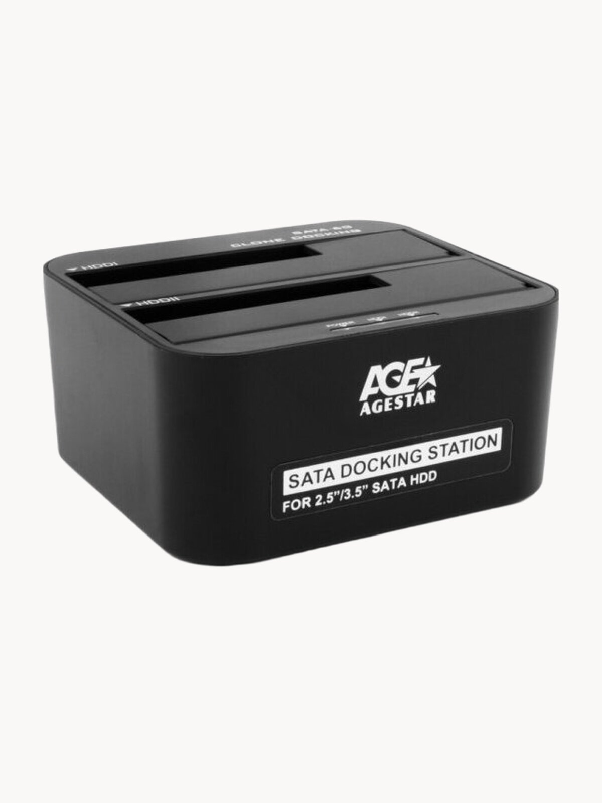Док-станция для HDD 2.5"/3.5" Agestar 3UBT6-6G пластик, черный, USB 3.0
