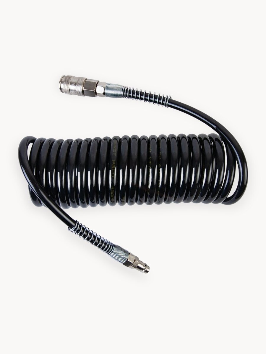 Шланг для подкачки для шин с брс 5 м, 6,5x10 мм. Пневмошланг спиральный WIEDERKRAFT WDK-65757