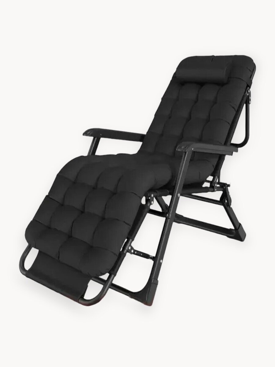 Кресло шезлонг складное туристическое с матрасом для отдыха CW-1808