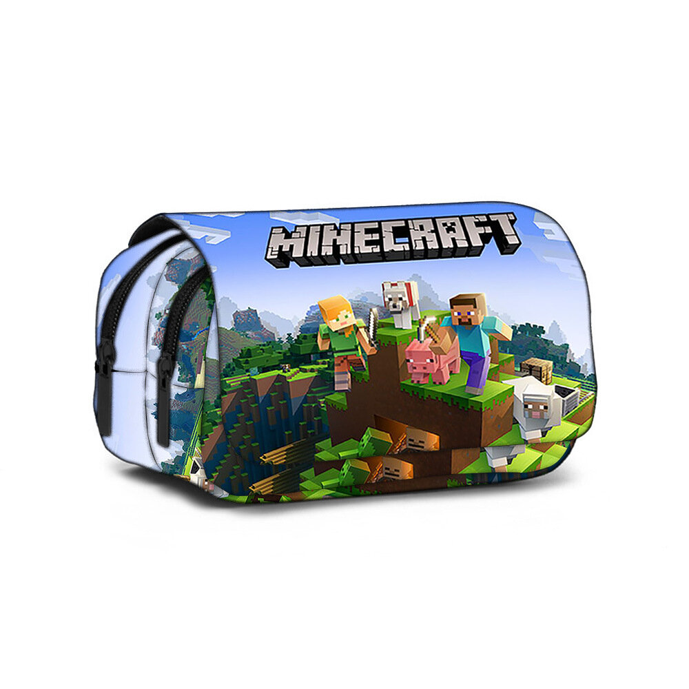 Пенал Minecraft, канцелярская коробка, игровой периферийный пенал большой емкости, полная версия, сумка для ручек