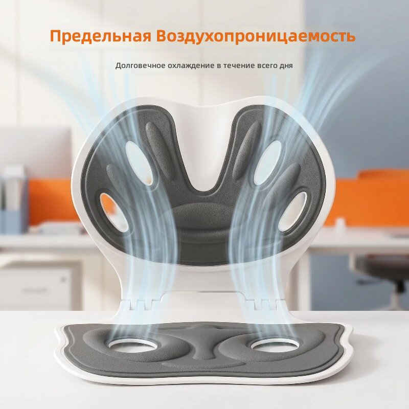 Кресло с фитболом с сетчатой спинкой и подушкой сиденья с поясничной поддержкой для офиса, дома, автомобиля и рыбалки, модель AA-11-99