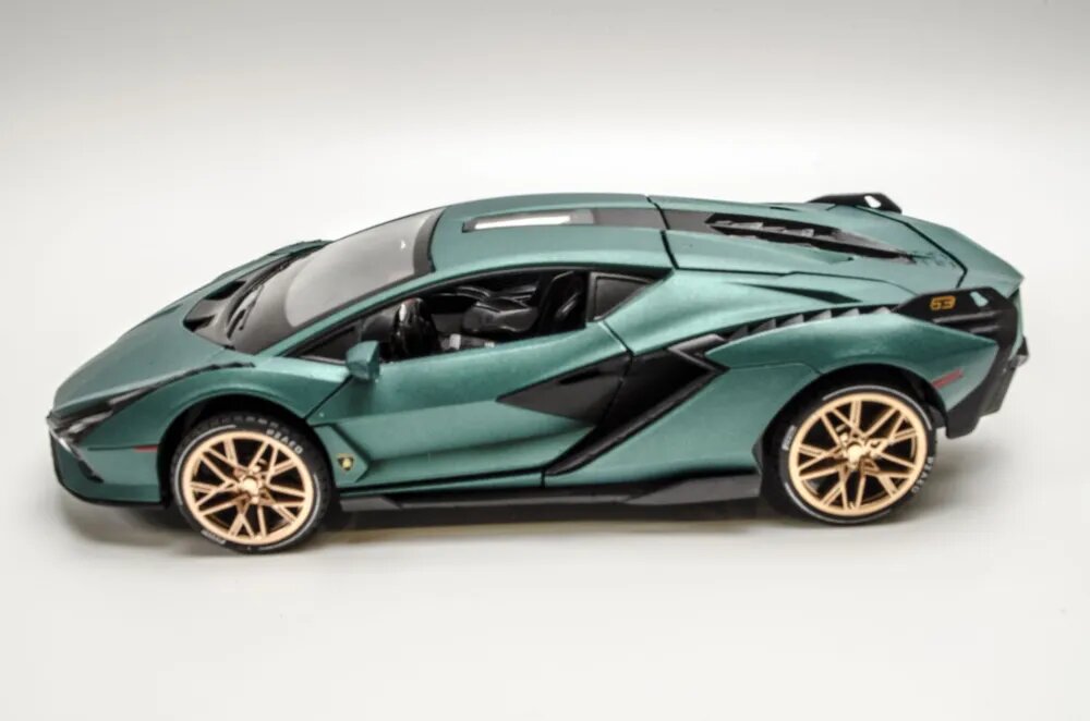 Машинка Lamborghini Veneno 1:24 с имитацией дыма, металлическая, 21 см, коллекционная