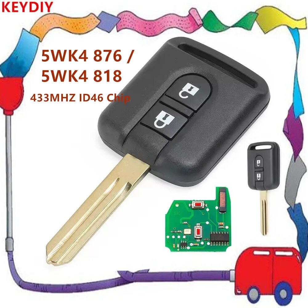 KEYDIY 5WK4 876/818 брелок для Nissan 1 key