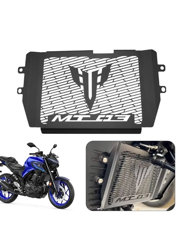 Для YAMAHA MT-03 MT-25 2015-2016-2017-2018-2019-2020-2021-2022-2023 2024 Защитная решетка радиатора мотоцикла