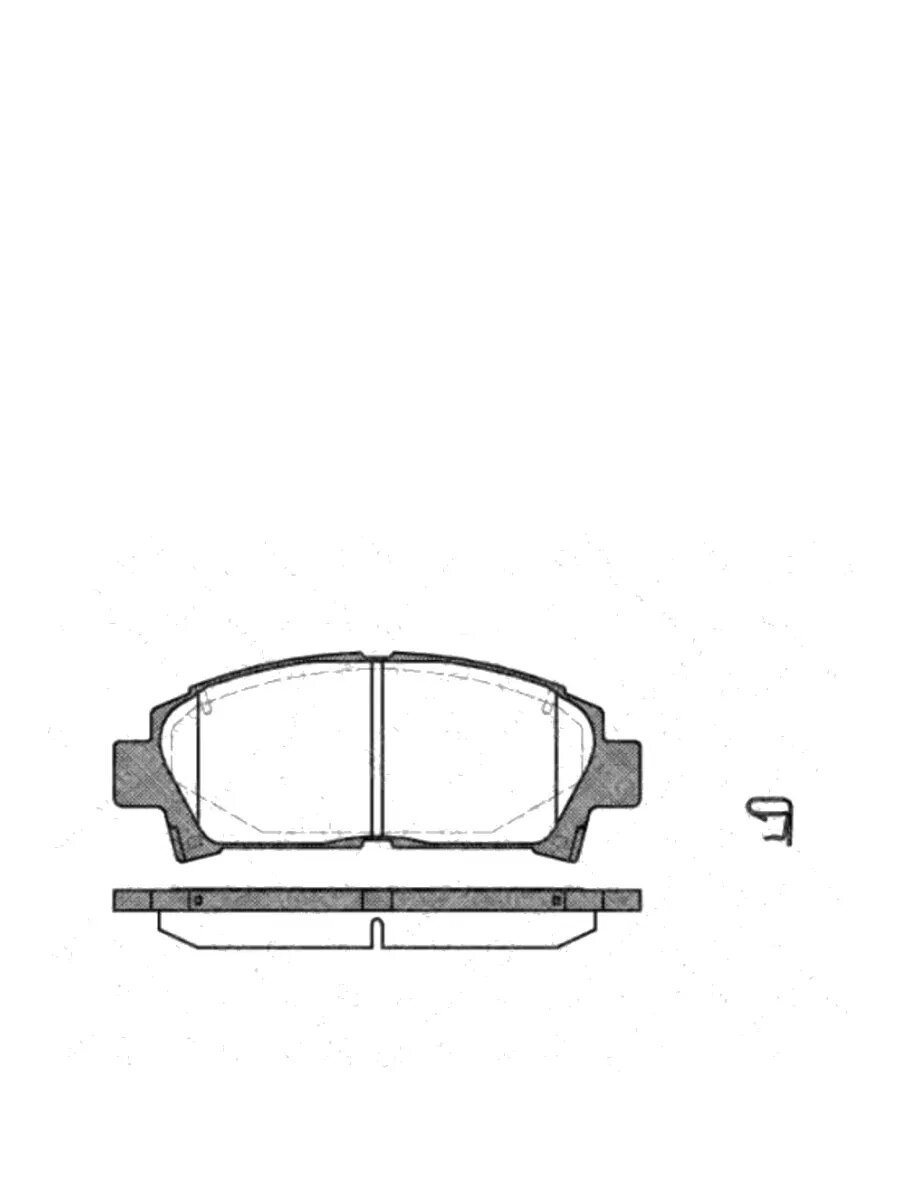 Колодки тормозные Toyota Carina 1.6-2.0D 93-97/Avensis
