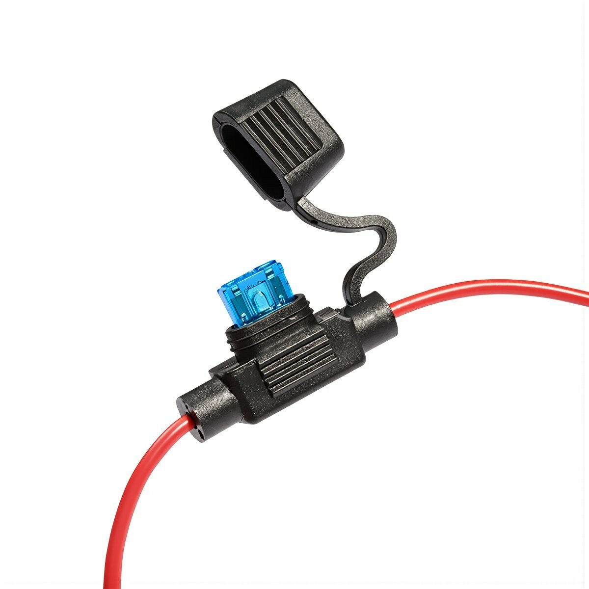 Держатель предохранителя с проводом длиной 30 см 18AWG для вставных предохранителей номинальный ток 10А напряжение до 36В для авто