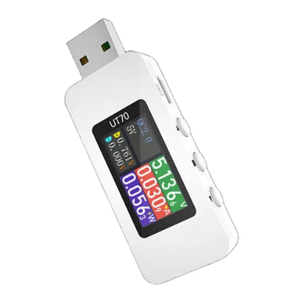 UT70 USB-тестер, цифровой вольтметр, амперметр, измерение емкости, отображение формы сигнала