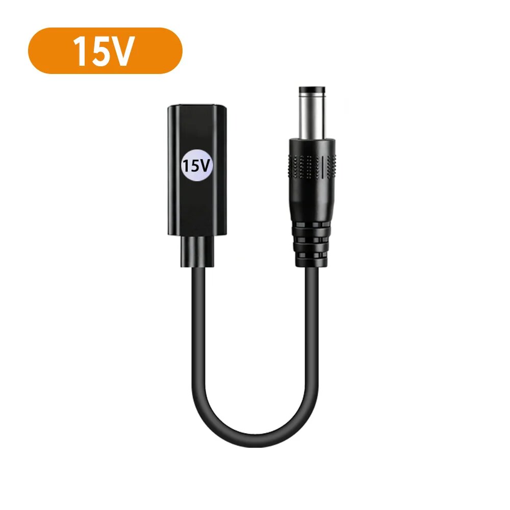 Кабель-адаптер Elough Type C (женский) на DC (мужской) 5-20В 15V 0.2M