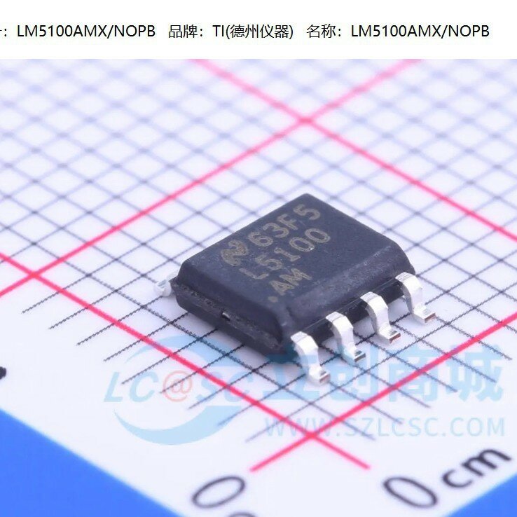 LM5100AMX, корпус SOIC‑8, 1 шт./лот, драйвер затвора, высоковольтный, N‑канальный