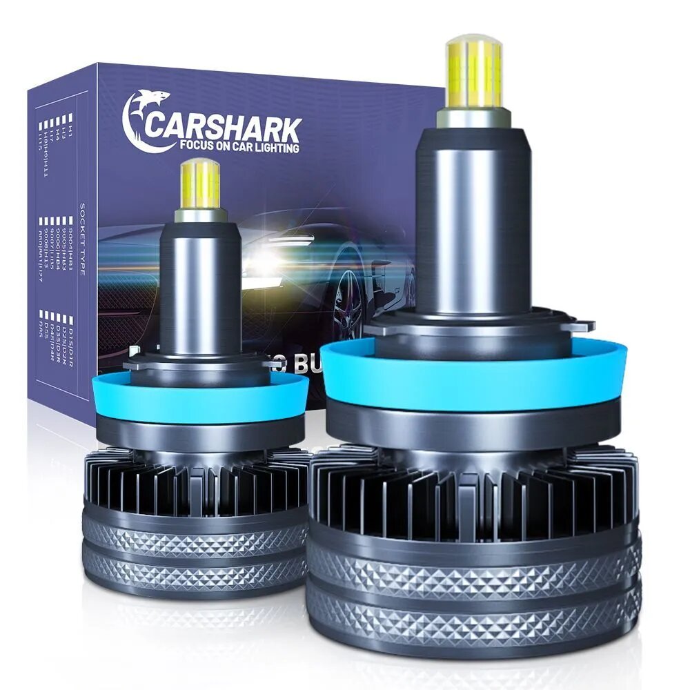 Carshark Лампа автомобильная H8, H9, 2 шт. арт. OZ-U11-6000K-H8/H9/H11