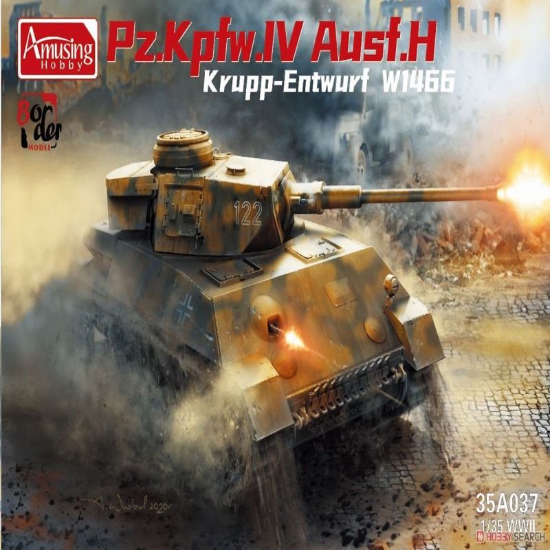 Amusing Hobby 35A037 1/35 krupp ent-wurf w1466 Модель танка