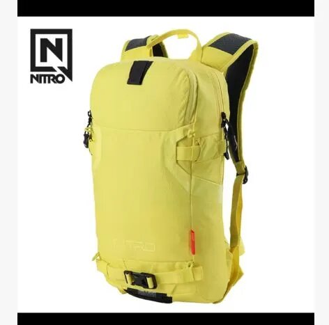 Рюкзак NITRO Rover 14L, спортивный, горнолыжный, женский, мужской, лимонно-желтый, 48x27x11 см