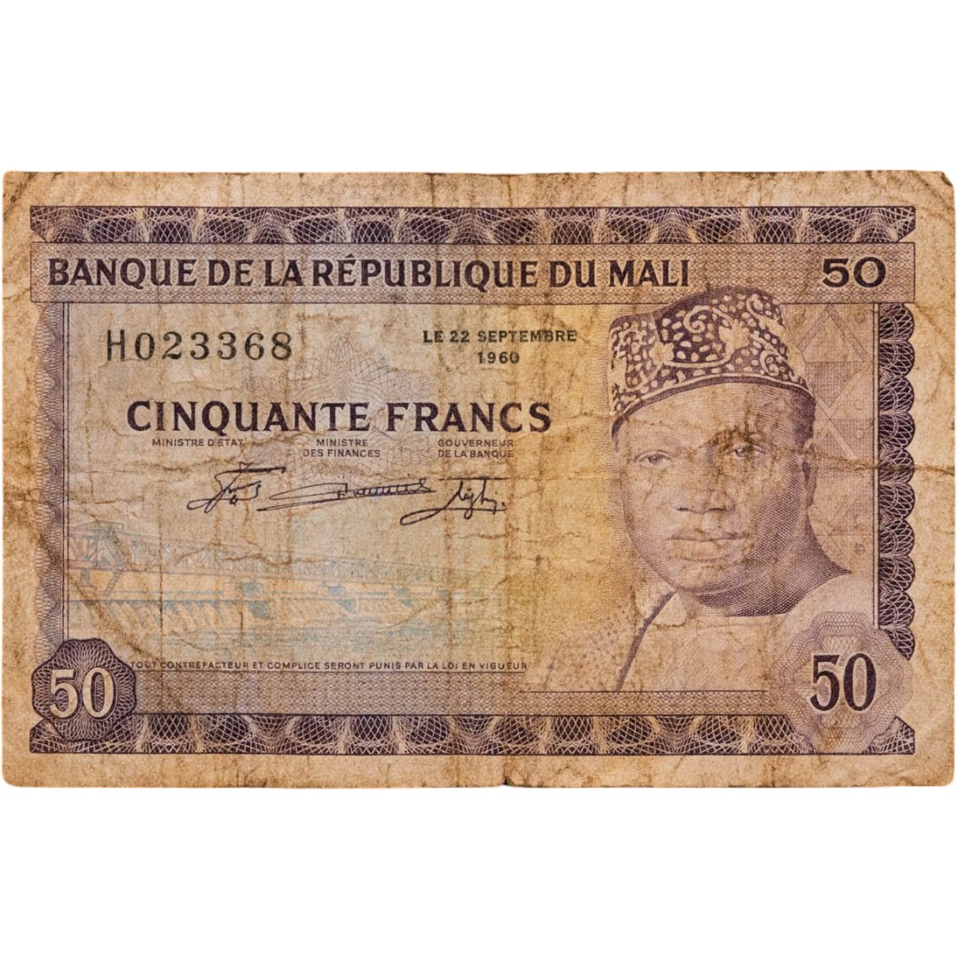 Мали 50 франков 1960 Pick 6