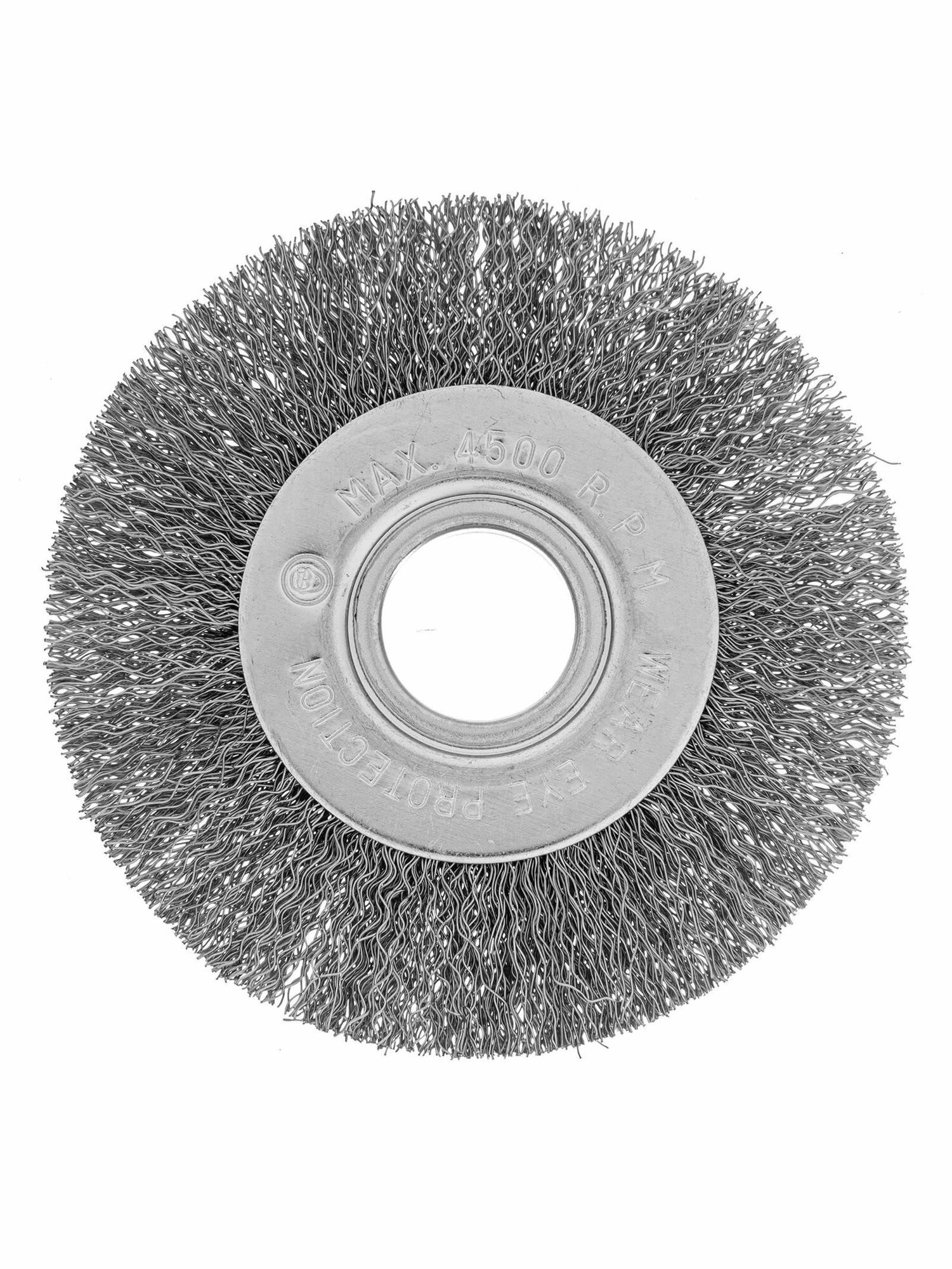 Щетка для УШМ, 100 мм, посадка 22.2 мм, плоская, витая проволока 0.3 мм Сибртех 746487