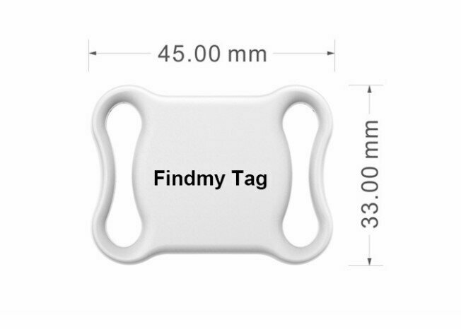 Мини-GPS-трекер Dog Pet Tag Smart Finder Locator, воздушная бирка, белый