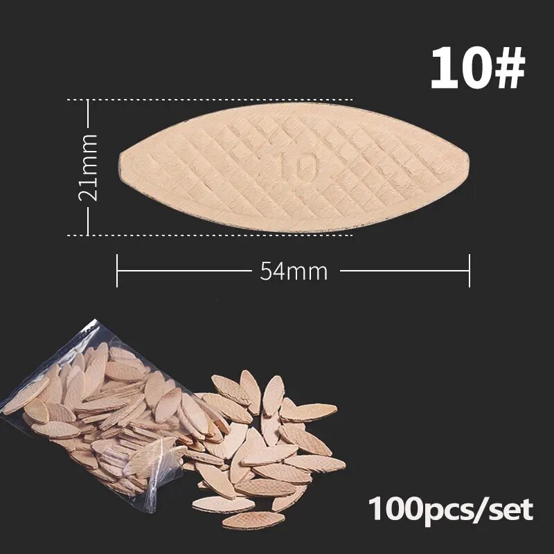 100 шт. деревообрабатывающий инструмент для присоединения печенье дома соединение Панели для шипорезный Станок Деревообрабатывающий печенья Столярный рукоделия, Золотистый