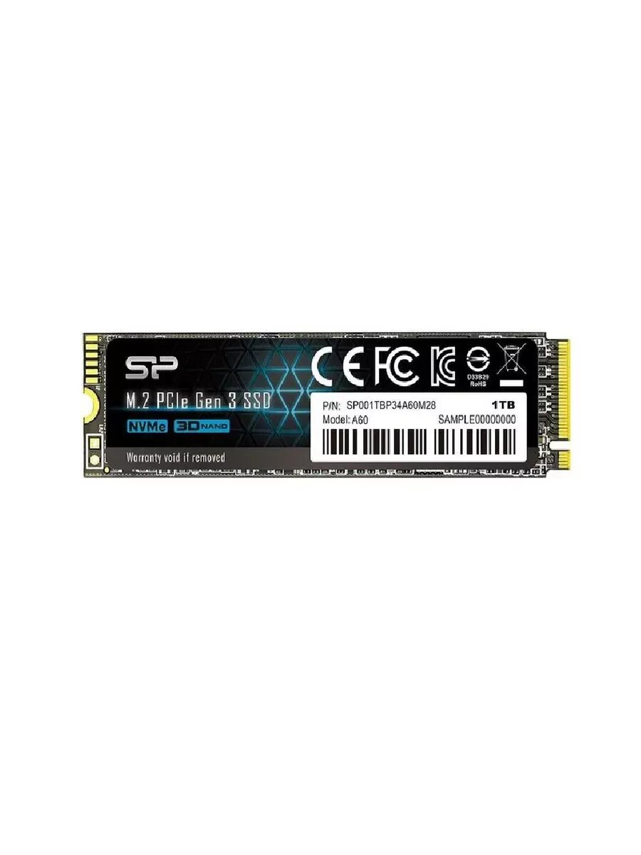 Накопитель SSD PCIe 3.0 x4 1TB SP001TBP34A60M28