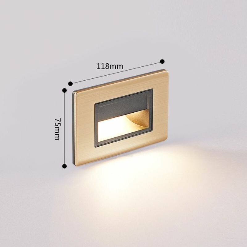 Настенный светильник встроенный лестничный светильник night light Led в помещении