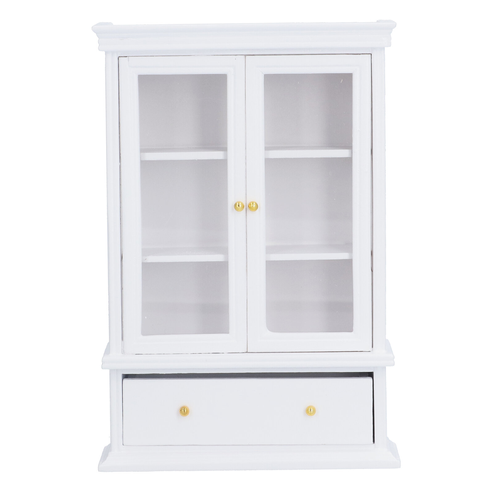 1: 12 кукол мебель миниатюрной дровяной шкаф