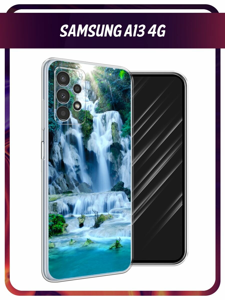 Чехол на Samsung Galaxy A13 / Самсунг Галакси А13 с принтом "Водопад 8"