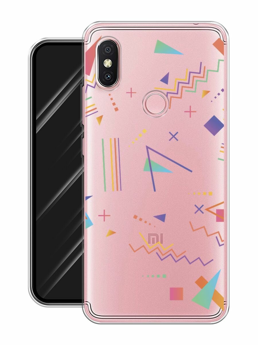 Чехол на Xiaomi Redmi S2 (Redmi Y2) / Сяоми Редми С2 (Редми Y2) с принтом Случайный порядок, прозрачный — фото 1