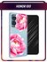 Чехол на Honor 100 / Хонор 100 с принтом "Open peonies", прозрачный