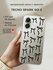 Чехол на Tecno Spark Go 2 / Текно Спарк Го 2 с принтом "Black bows", прозрачный