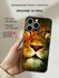 Чехол на Apple iPhone 13 Pro / Айфон 13 Про с принтом "Лев арт 8"
