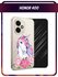 Чехол на Honor 400 / Хонор 400 с принтом "Единорог с пионами", прозрачный
