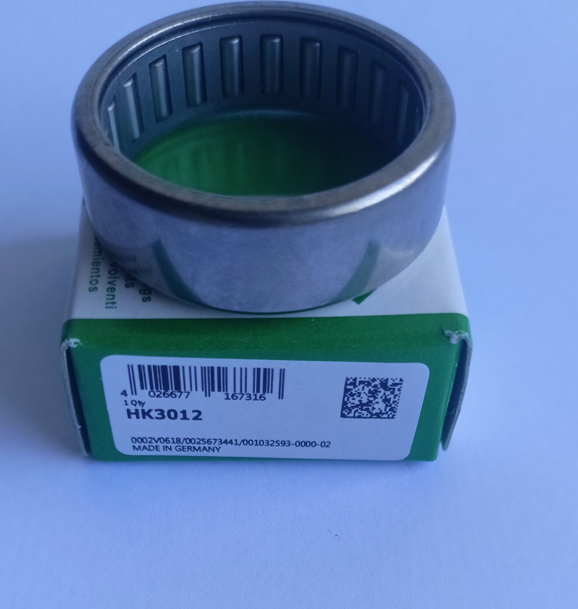 Подшипник INA HK3012 роликовый игольчатый с одним наружным штампованным кольцом (30х37х12)