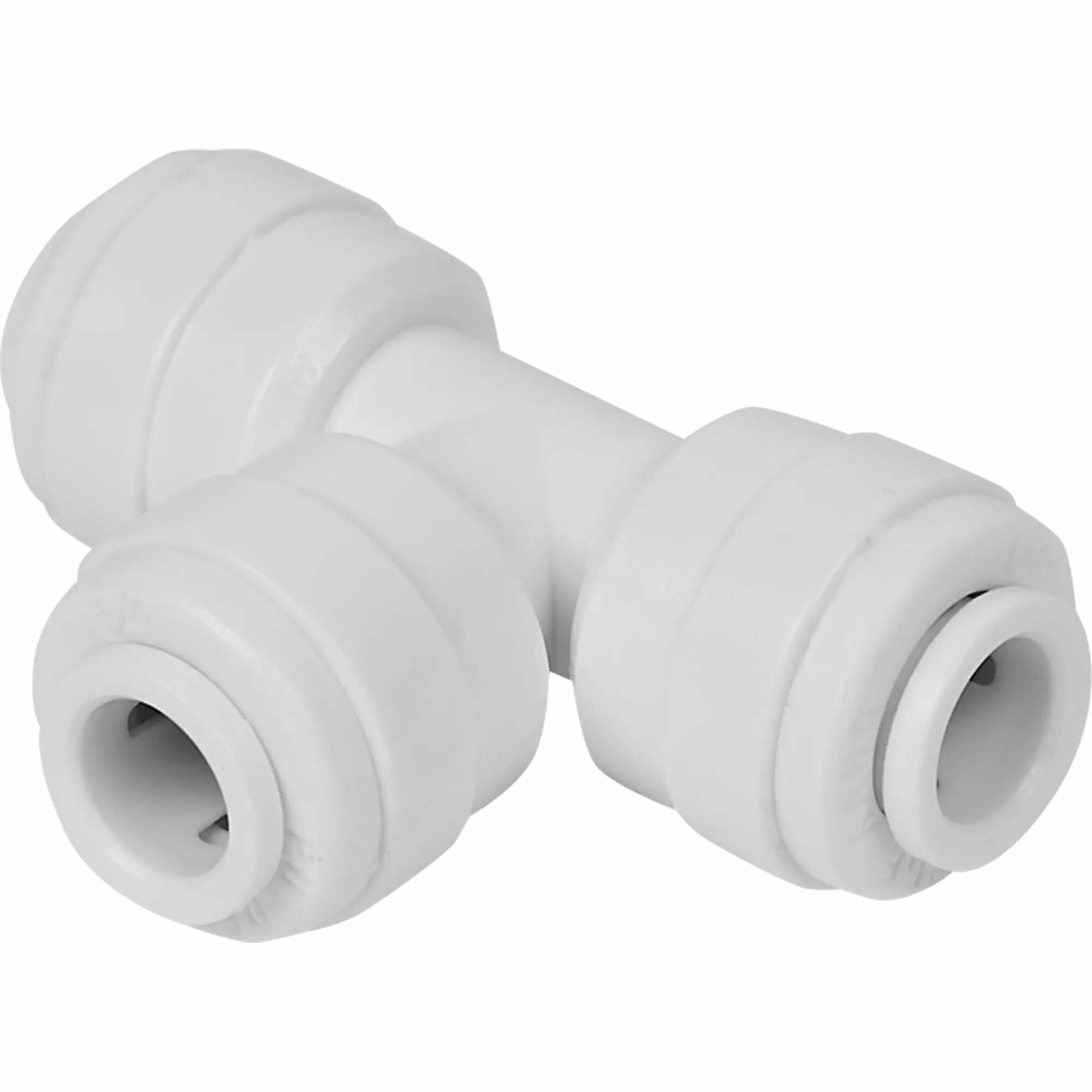 QF Фитинг тройник 1/4" пластиковый, Т-образное соединение для труб из пластика